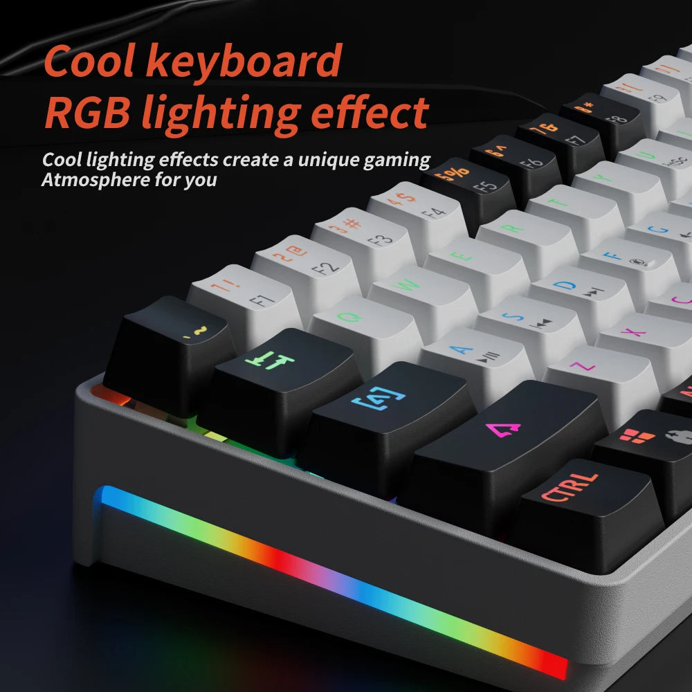 MUCAI MK61 Gaming Wired Mechanical Keyboard-Hot Swap Keyboard – The ...